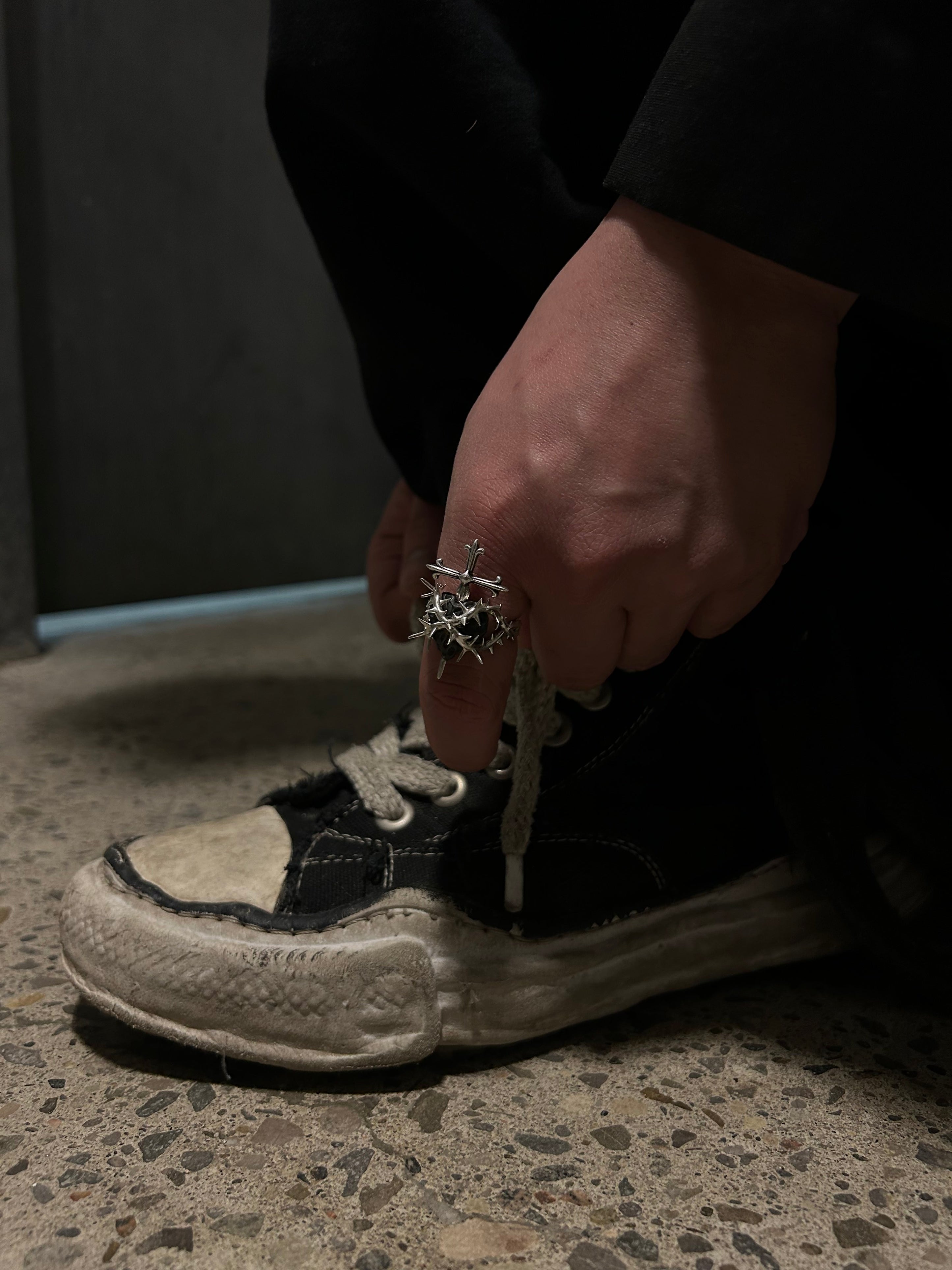 Cross & Heart Ring – Project Comte